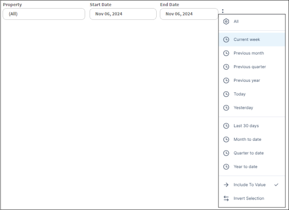 Filtering your view in Housekeeping Dashboard