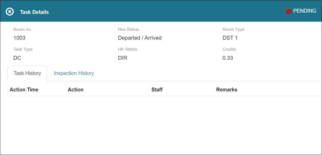 Task Details pane in Console